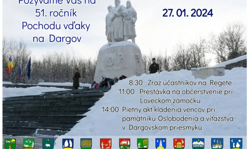 Pochod vďaky na Dargov | Obec Nový Salaš